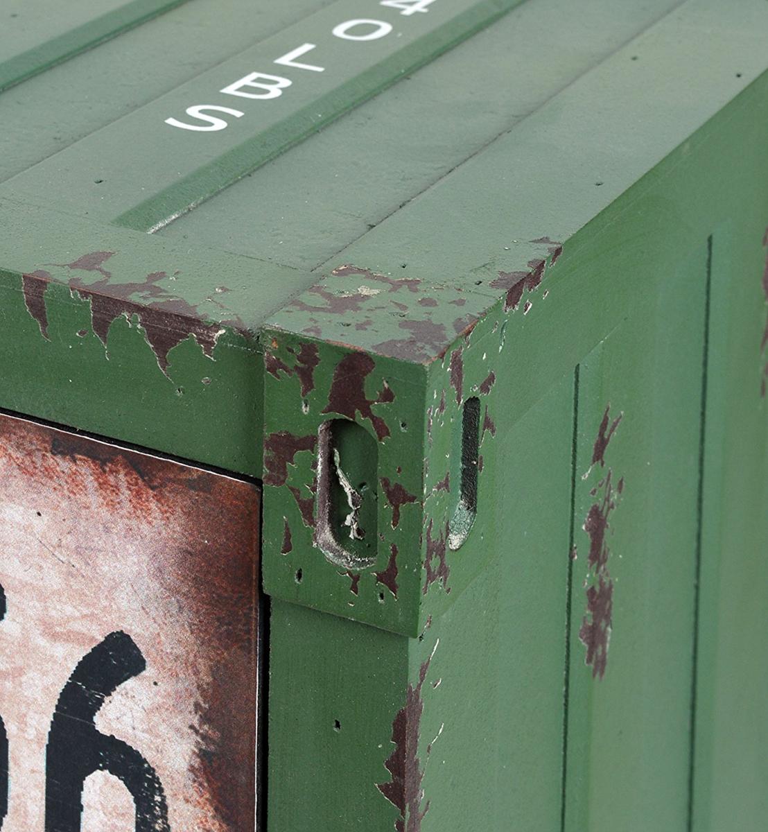 Commode design vintage, type vieux container