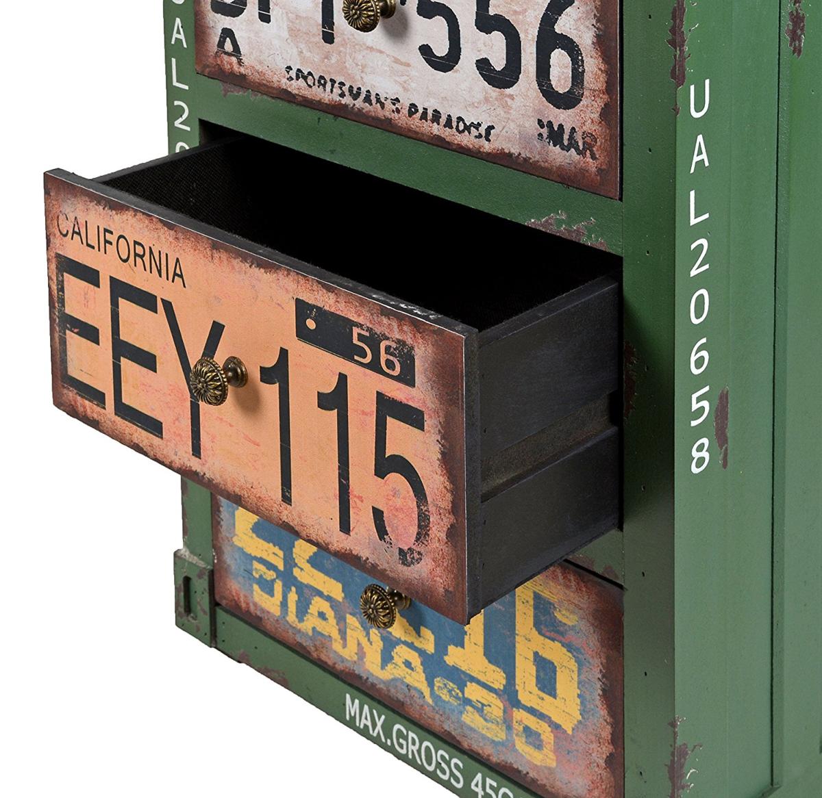 Commode design vintage, type vieux container