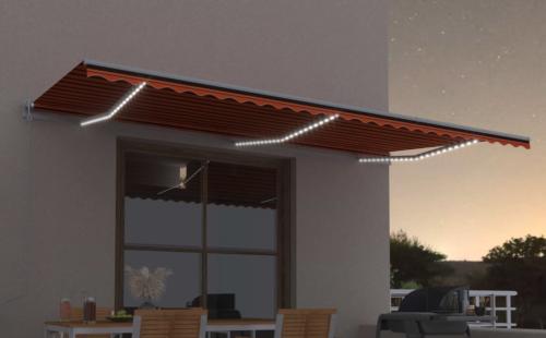 STORE BANNE 6 x 3.5 mètres, électrique, détecteur vent et éclairage.