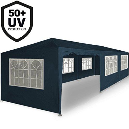 Chapiteau barnum 900 x 300 cm, toile bleu